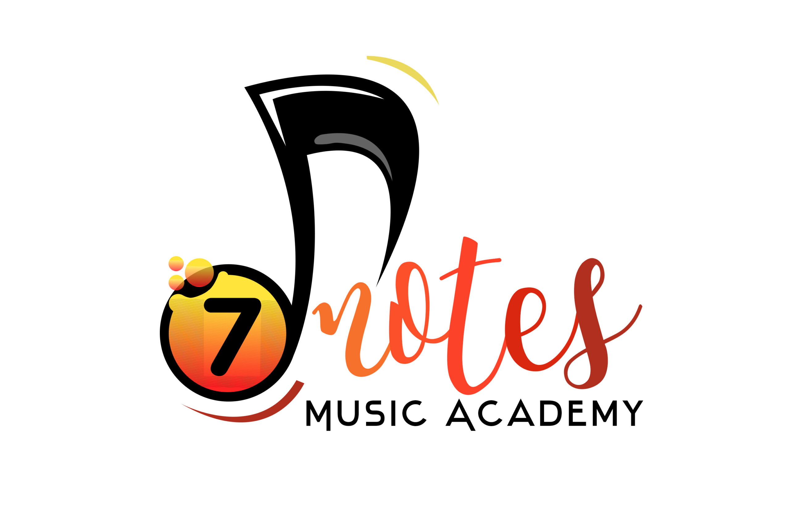 7 Note Music Academy New Music Academy Logo Design – thewebcrawlers
